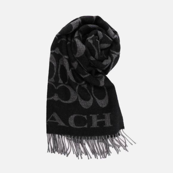 Coach | Accessories | Coach Womans Oversized Blackgray Reversible ...